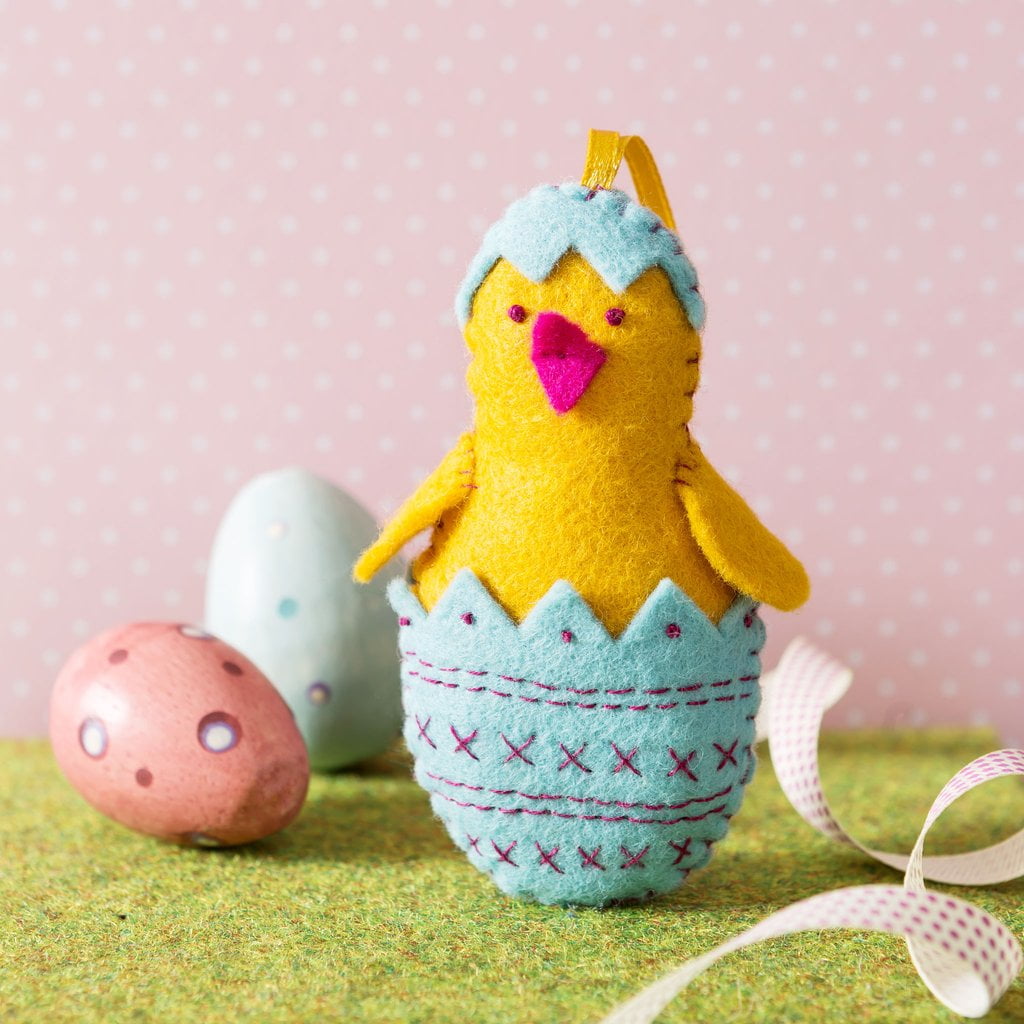 Chick In Egg Felt Craft Mini Kit | The Red Door Gallery