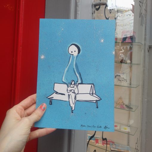 Moon Shoulder Rub A5 print | The Red Door Gallery