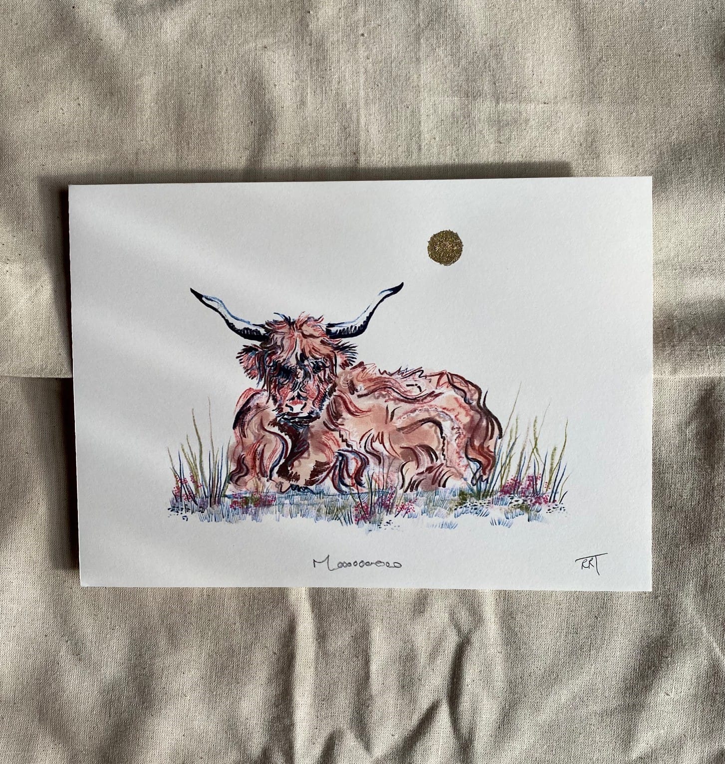 Moooooooo A5 print | The Red Door Gallery