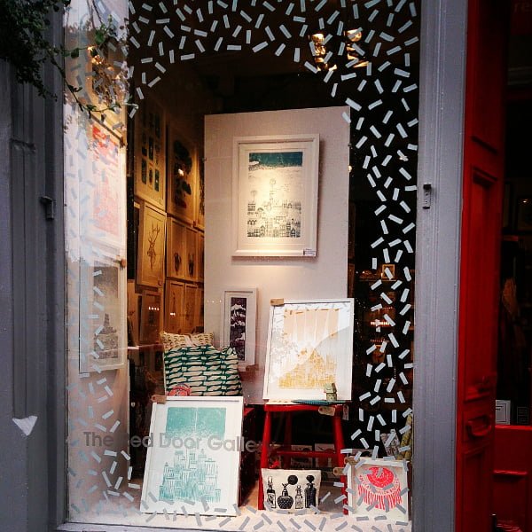 Celestial Cities Window Exhibition - The Red Door Gallery